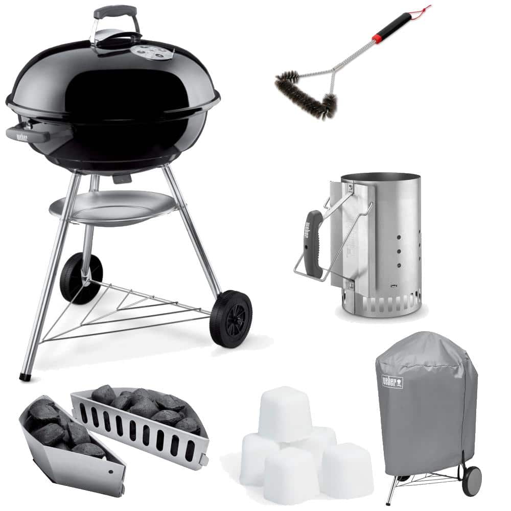 Jumbo Joe Premium 22 in. Charcoal Grill in Black Bundle - The Home Depot