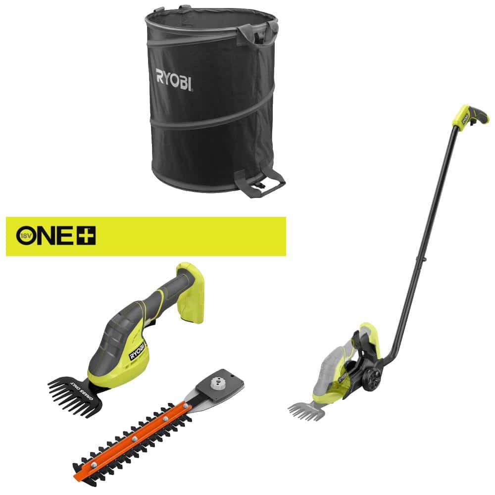 Ryobi ONE 18V Cordless Grass Shear and Shrubber Trimmer Tool Only ...